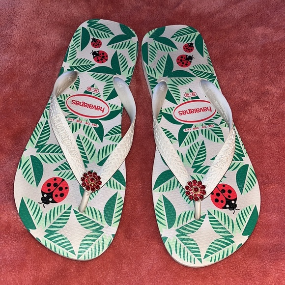 Dinis/Havaianas | Shoes | Vintage Dinis Los Angeles Havaianas Flip ...
